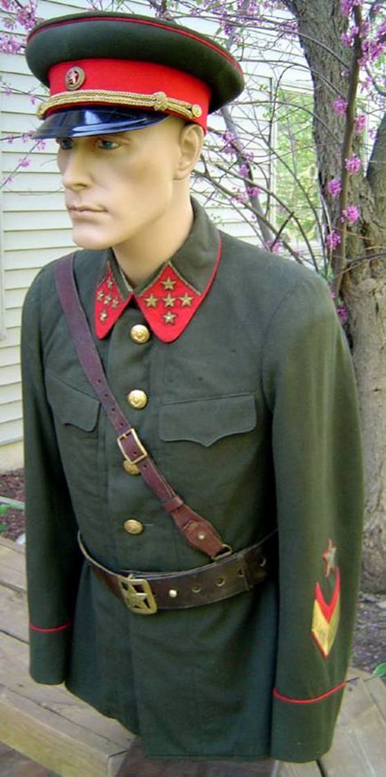 Georgy Konstantinovich Zhukov’s uniform tunic and visor from whenhe held the rank of General of ...